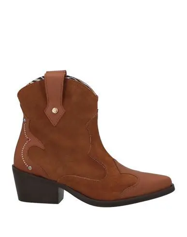 MANILA GRACE Leather Ankle Boots