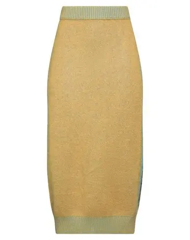 CIRCUS HOTEL Knitted Pencil Midi Skirt - Yellow