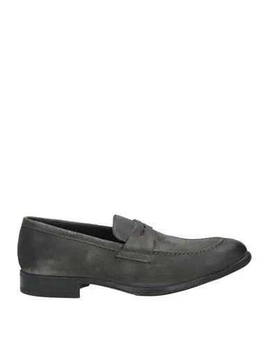 DOUCAL'S Leather Penny Loafers - Grey