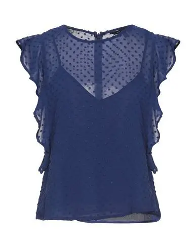Armani Exchange Ruched Crepe Top