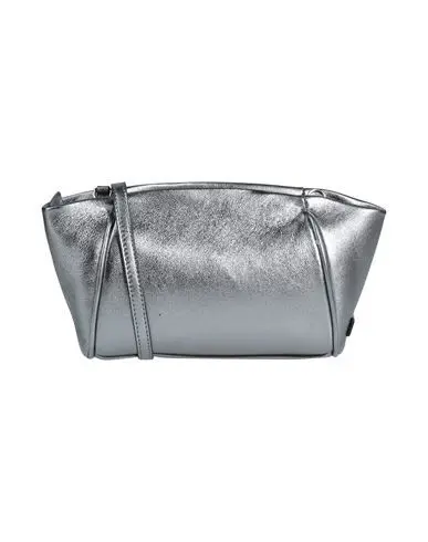 GIANNI CHIARINI Soft Leather Crossbody Bag - Silver