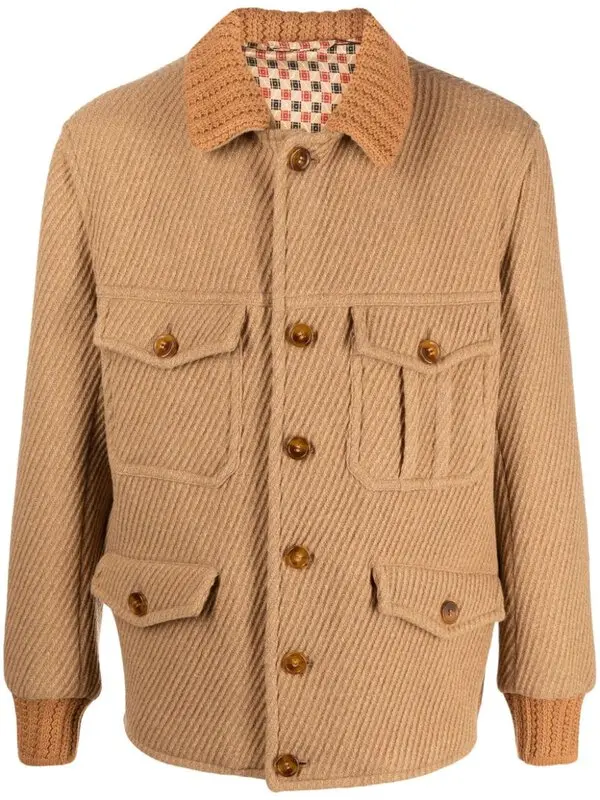 Etro Knit-trim Shirt Jacket