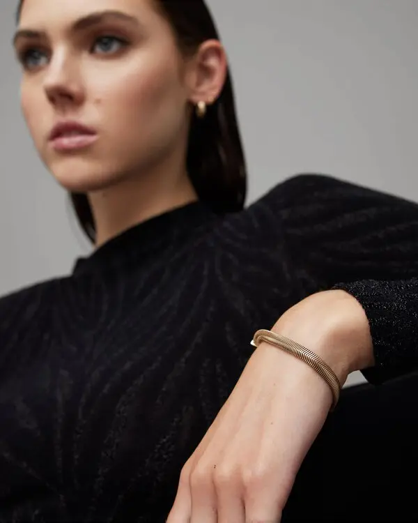 All Saints Flat Snake Chain Bracelet