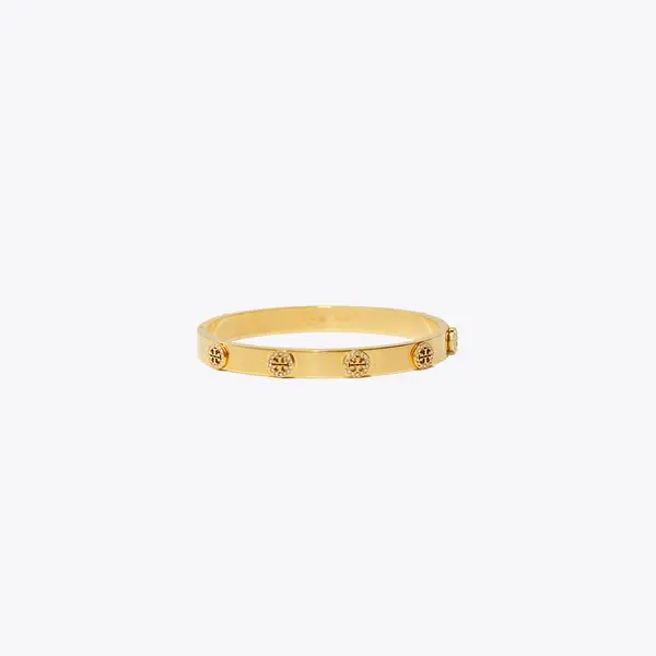 Tory Burch Miller Stud Pavé Hinge Bracelet - Tory Gold/crystal