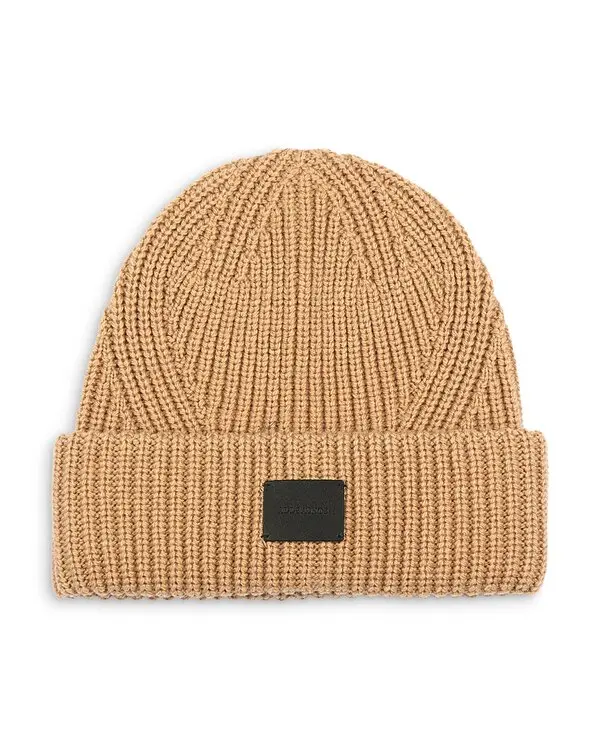 All Saints Traveling Rib Beanie - Beige