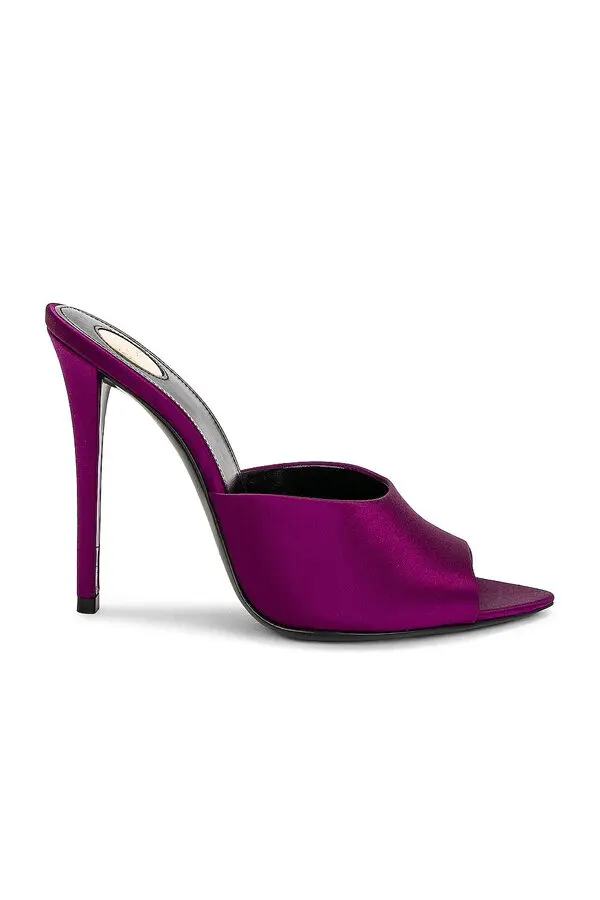 Saint Laurent Goldie Mule Sandal - Cyclamen
