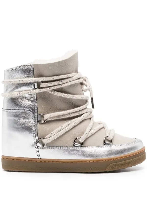 Isabel Marant Nowles Snow Boots - Silver