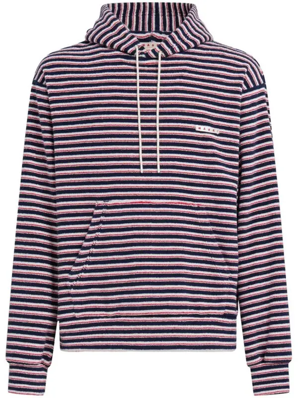 Marni Layered Striped Hoodie