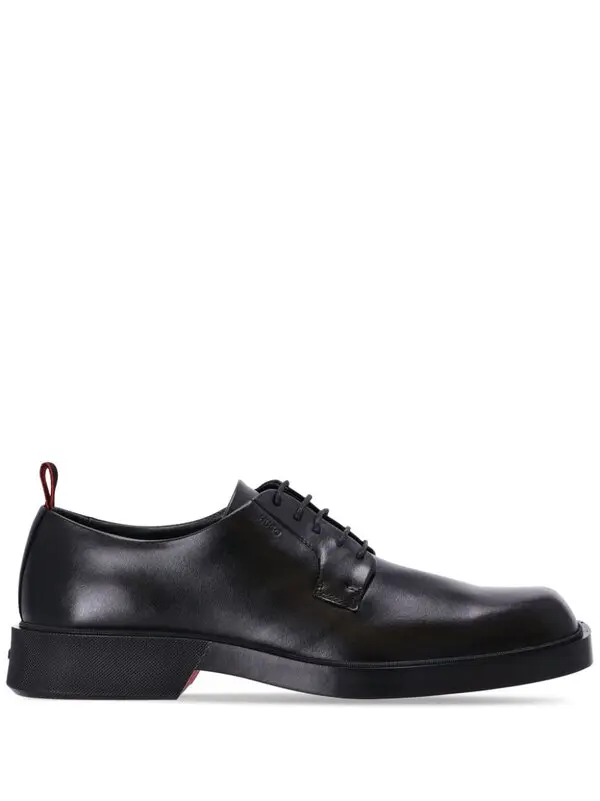 Hugo Boss Logo-debossed Leather Monk Shoes