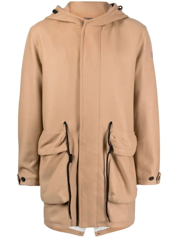Paul & Shark Hooded Wool-blend Coat