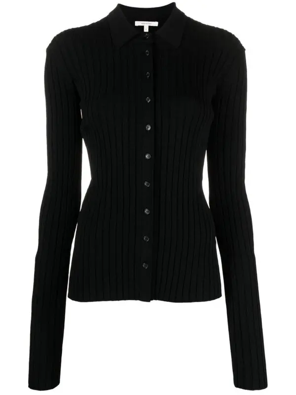 NENSI DOJAKA Straight-point Collar Pleated Top