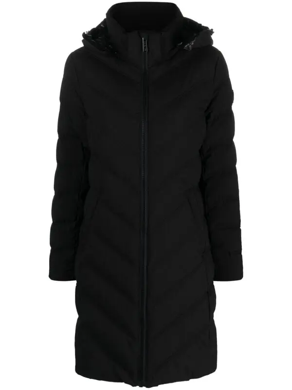 Michael Kors Chevron-quilted Hooded Jacket