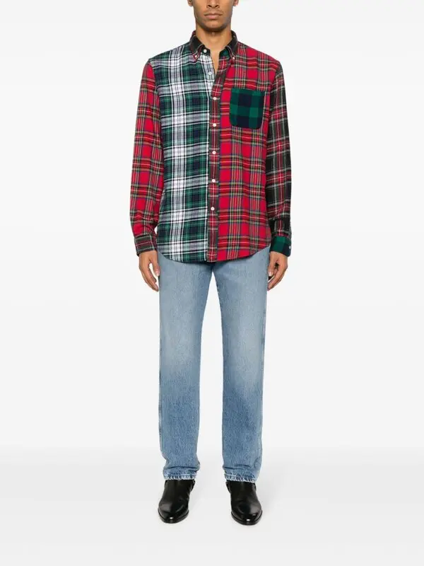 Ralph Lauren Patchwork Checked Flannel Shirt