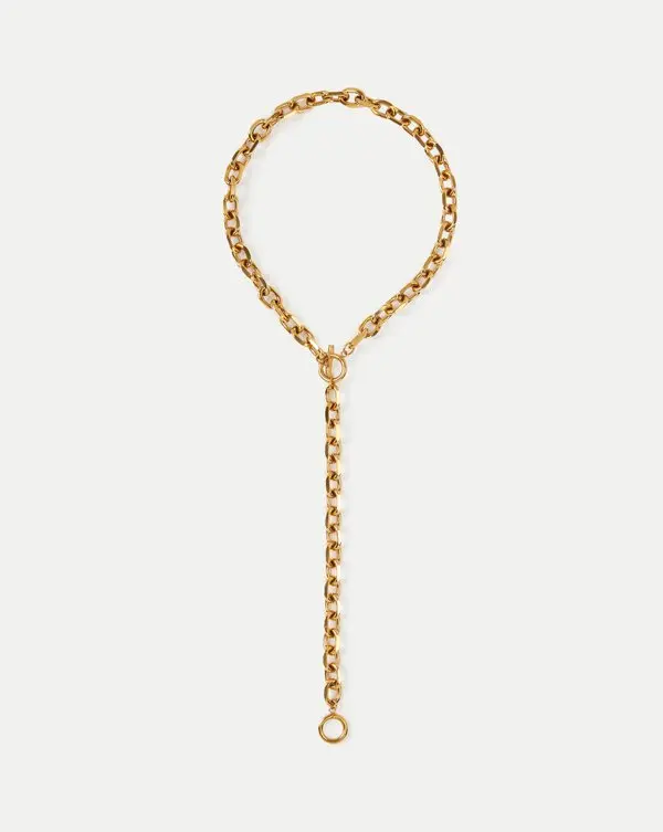 Veronica Beard Juliet Lariat Necklace Gold Editorialist
