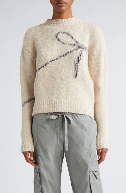 Paloma Wool Tana Ribbon Intarsia Crewneck Sweater