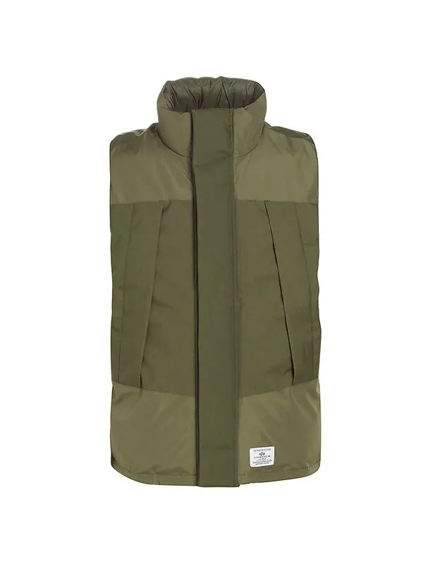 Alpha Industries Pcu Mod Puffer Vest Green Editorialist