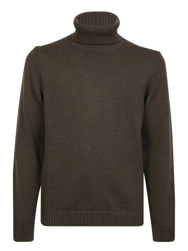 ZANONE High-neck Pullover - Green