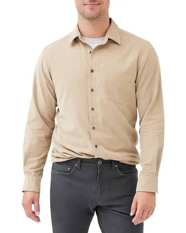 Rodd & Gunn Rodd And Gunn Coal Stream Slim Fit Shirt - Taupe