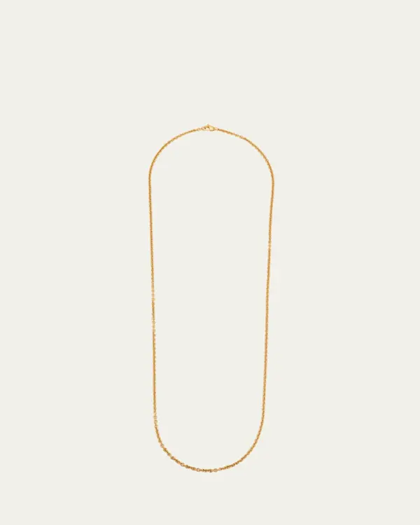 ALEX SEPKUS 18k Yellow Gold Diamond Chain Necklace - Palladium