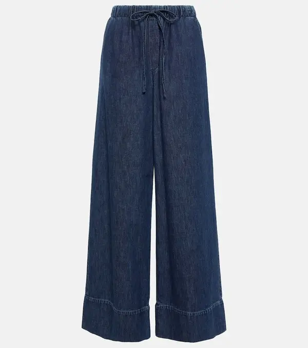 Valentino Garavani High-rise Wide-leg Jeans