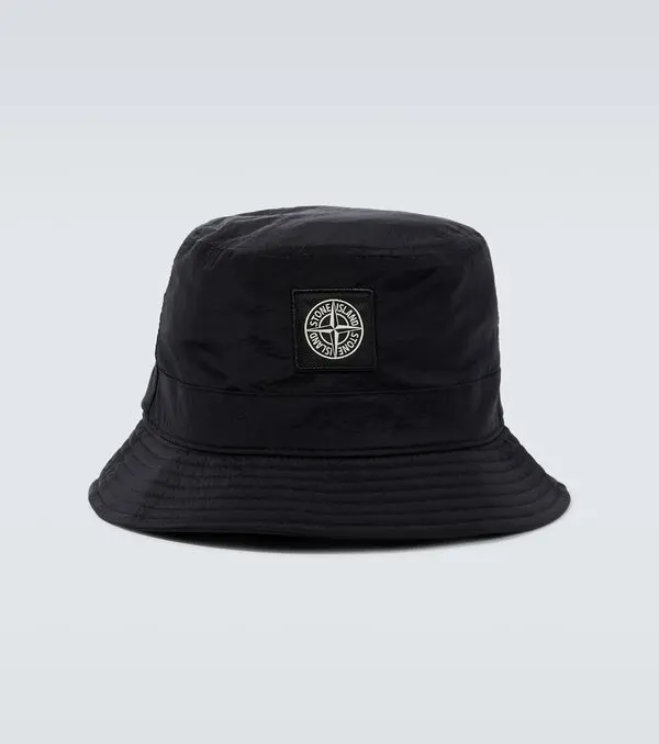 Stone Island Compass Bucket Hat - Black | Editorialist