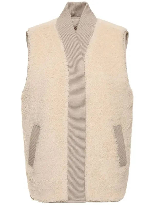 Varley Covey Reversible Quilted Vest - Grey,beige | Editorialist