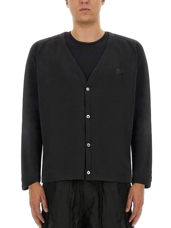 Needles V-Neck Cardigan In Black - 34% Off | Editorialist