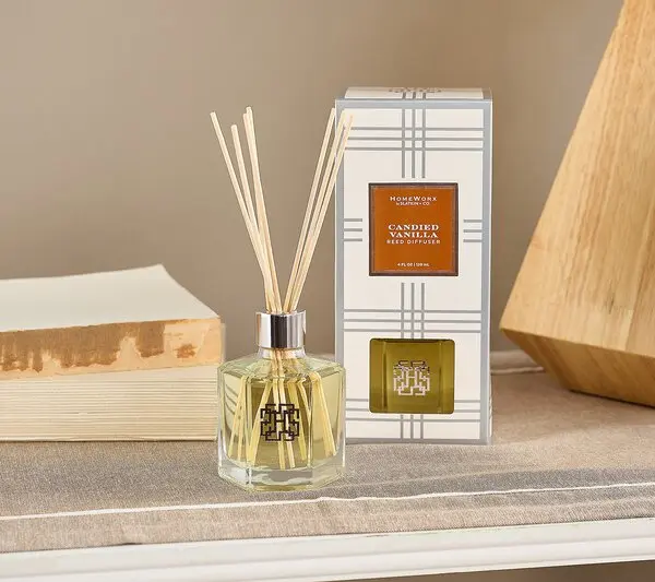 HOMEWORX BY SLATKIN & CO. S/2 Candied Vanilla Reed Diffusers - One ...