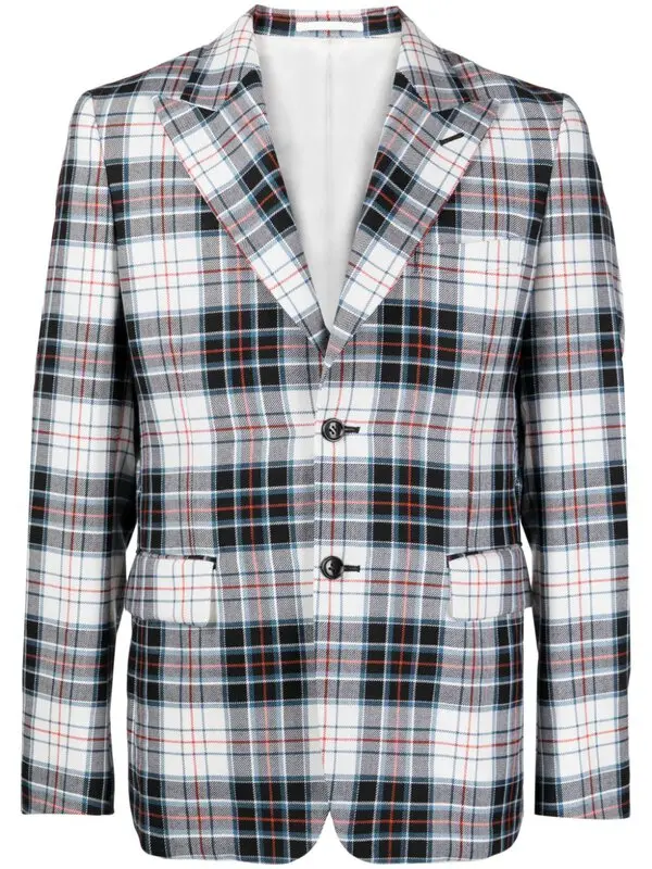 Comme Des Garçons Padded-panel Wool Blazer