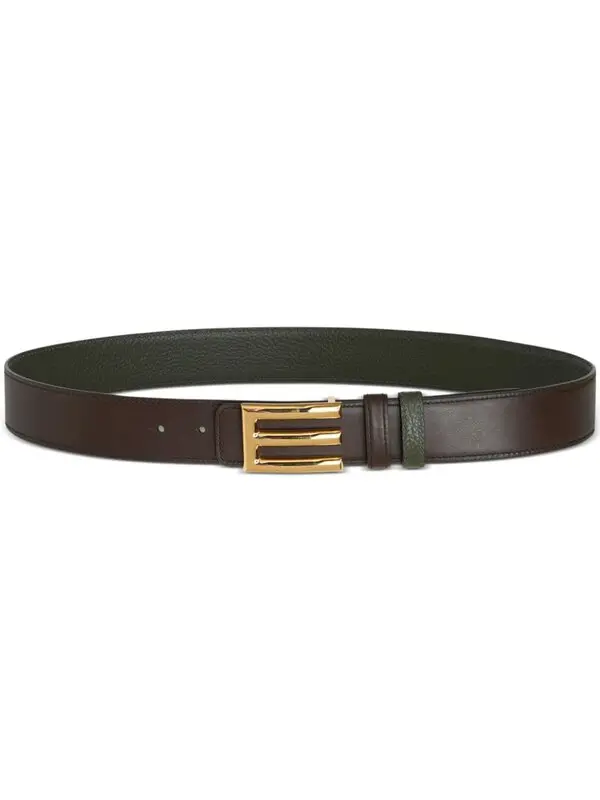Etro Logo-buckle Leather Belt