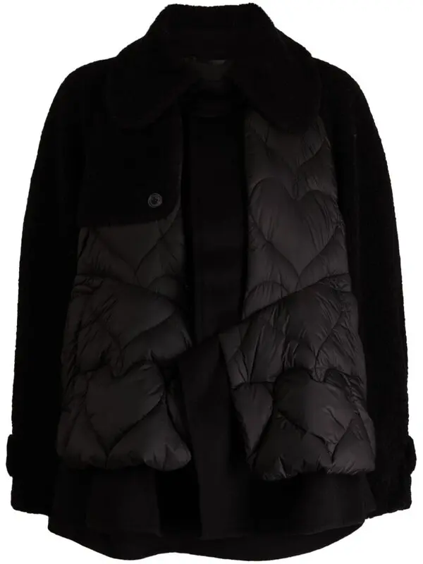 JNBY Heart-motif Puffer Jacket - Black