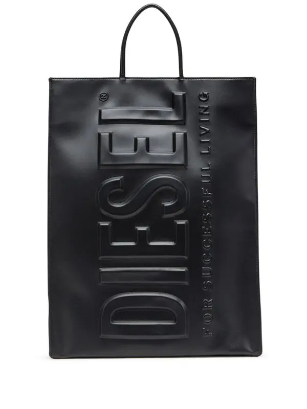 Diesel Dsl 3d L Logo-embossed Tote Bag