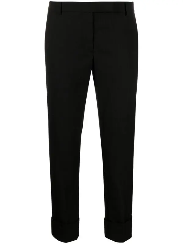 Thom Browne Cropped Tailored Trousers - Black