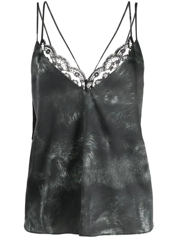 Natasha Zinko Lace-trim Cami Top