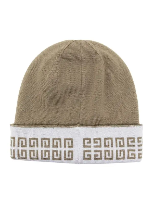 Givenchy 4g-print Wool Beanie - Brown