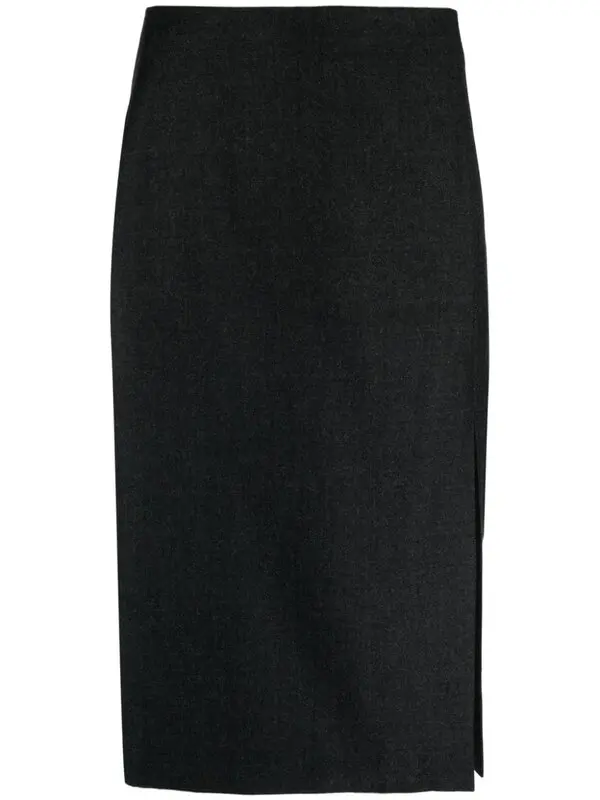 Theory High-waisted Virgin Wool Skirt