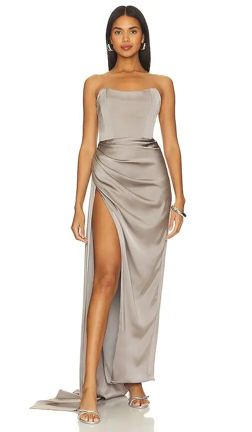 Katie May Bita Gown - Metal
