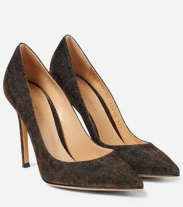 GIANVITO ROSSI 105 Leopard-print Pumps