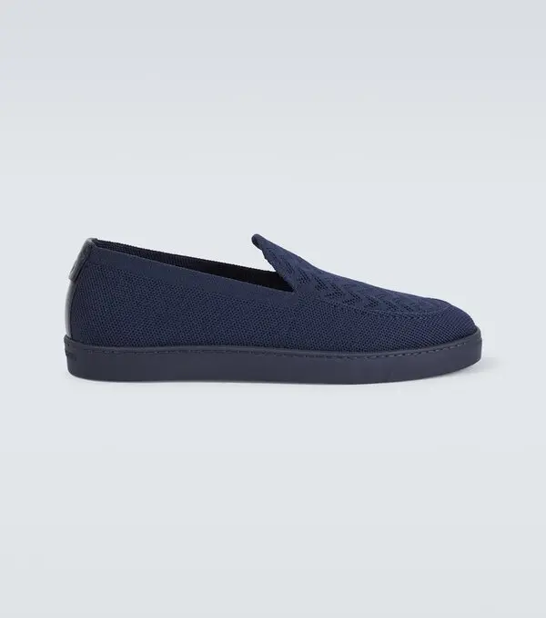 Giorgio Armani Canvas Slip-on Shoes