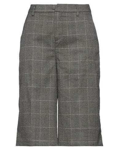 LIU •JO Checked High-waisted Bermuda Shorts