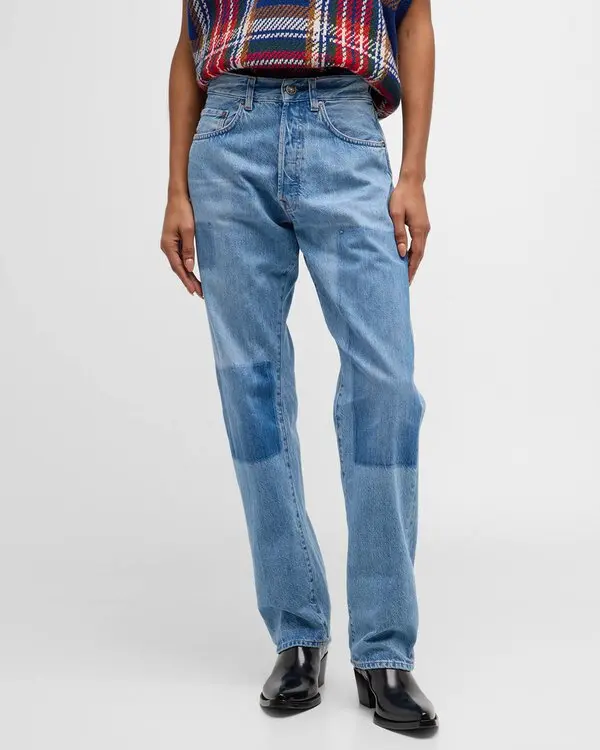 MADE IN TOMBOY Sylvie Faded Straight-leg Jeans - Blue | Editorialist