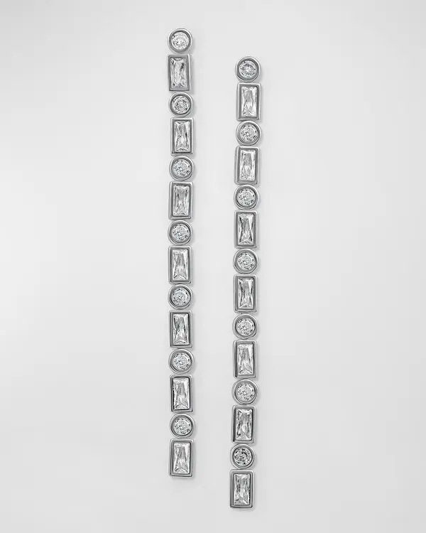 KENNETH JAY LANE Cubic Zirconia Dangle Earrings