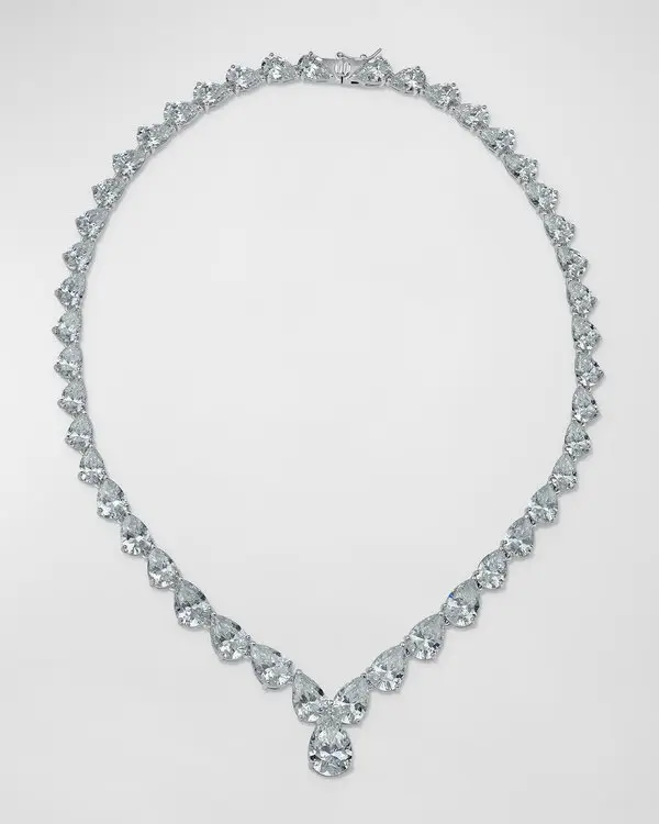 KENNETH JAY LANE Pear Cubic Zirconia Necklace