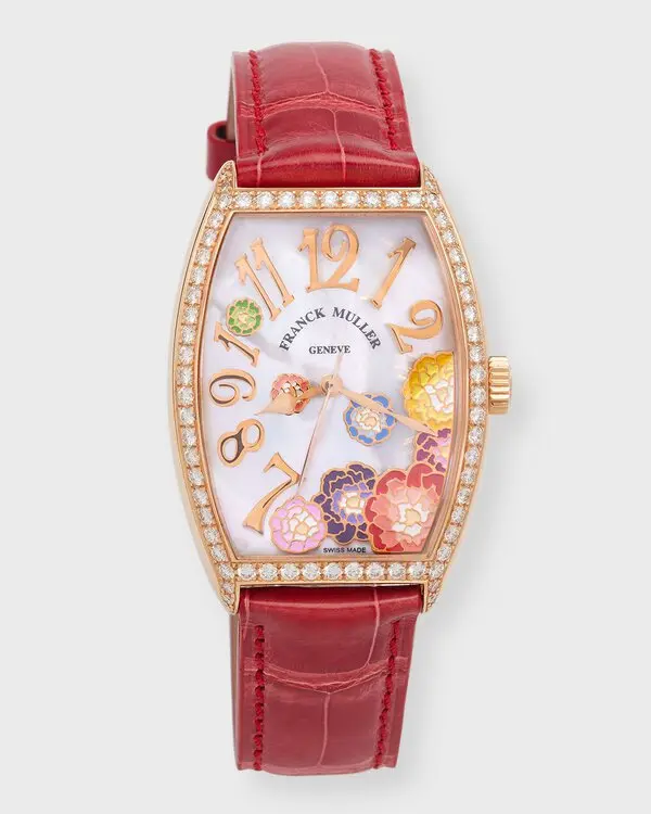 Franck Muller 43mm 18k Diamond Watch