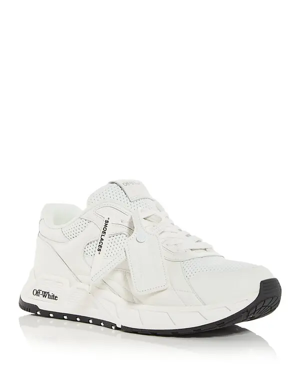 Off-White Runner B Low Top Sneakers - White | Editorialist
