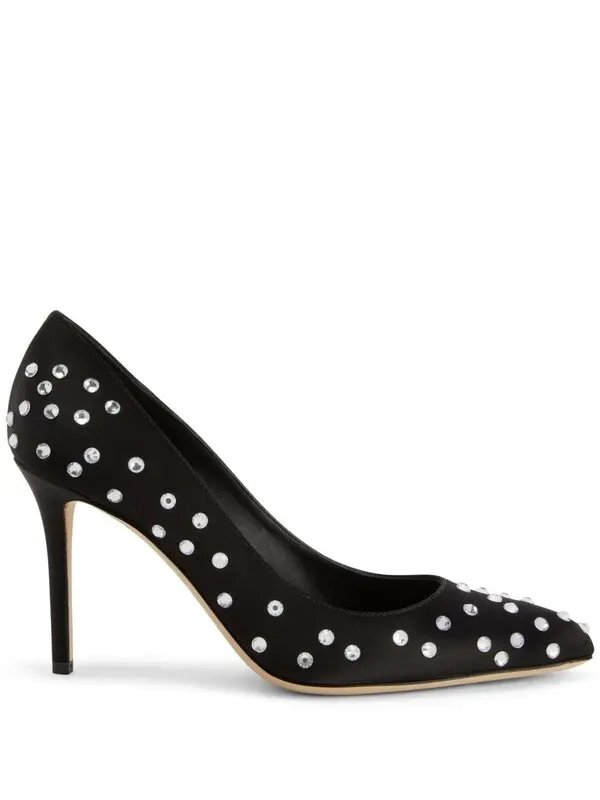 GIUSEPPE ZANOTTI 90mm Jakye Precious Pumps - Black