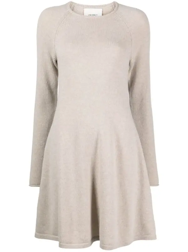 LISA YANG Didih Cashmere Dress - Neutrals