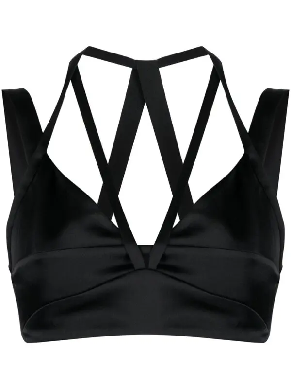 REV Strap-detail Sleeveless Cropped Top
