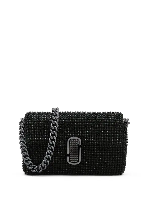 Marc Jacobs Rhinestone J Marc Mini Shoulder Bag - Black