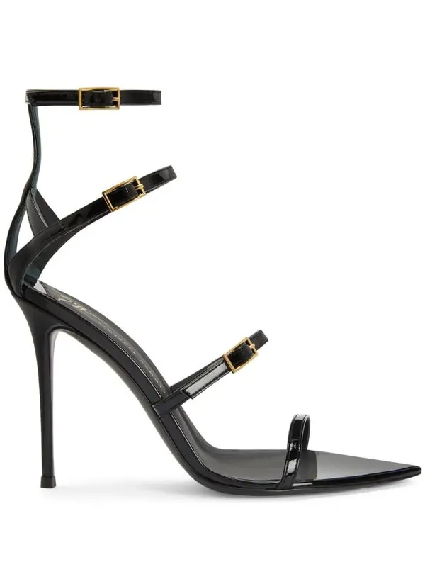 GIUSEPPE ZANOTTI 105mm Intriigo Abely Sandals - Black